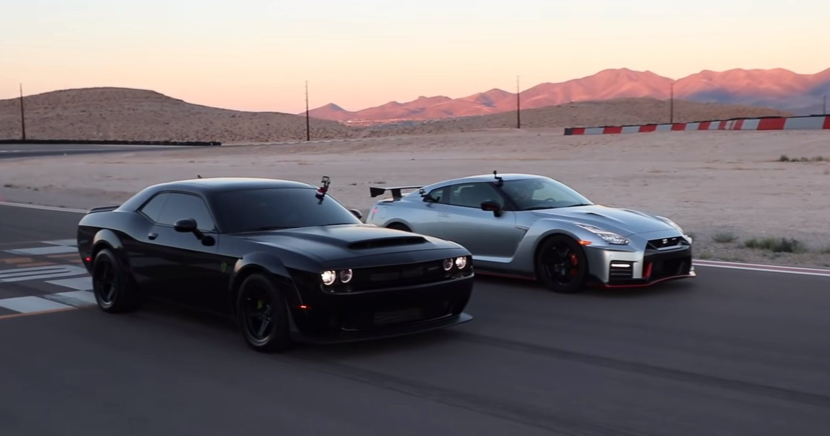 Watch A Nissan GT-R Compete With A Dodge Demon On The Drag Strip
