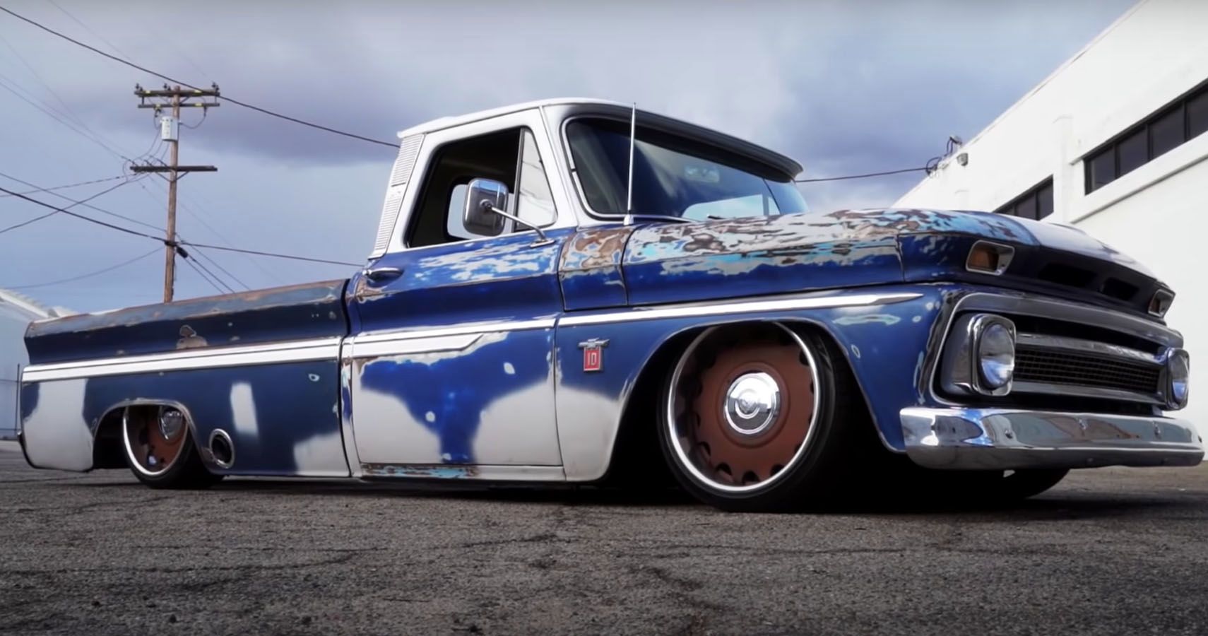 Long & Low Chevy C10 Gets Airbag Suspension And An LS Swap