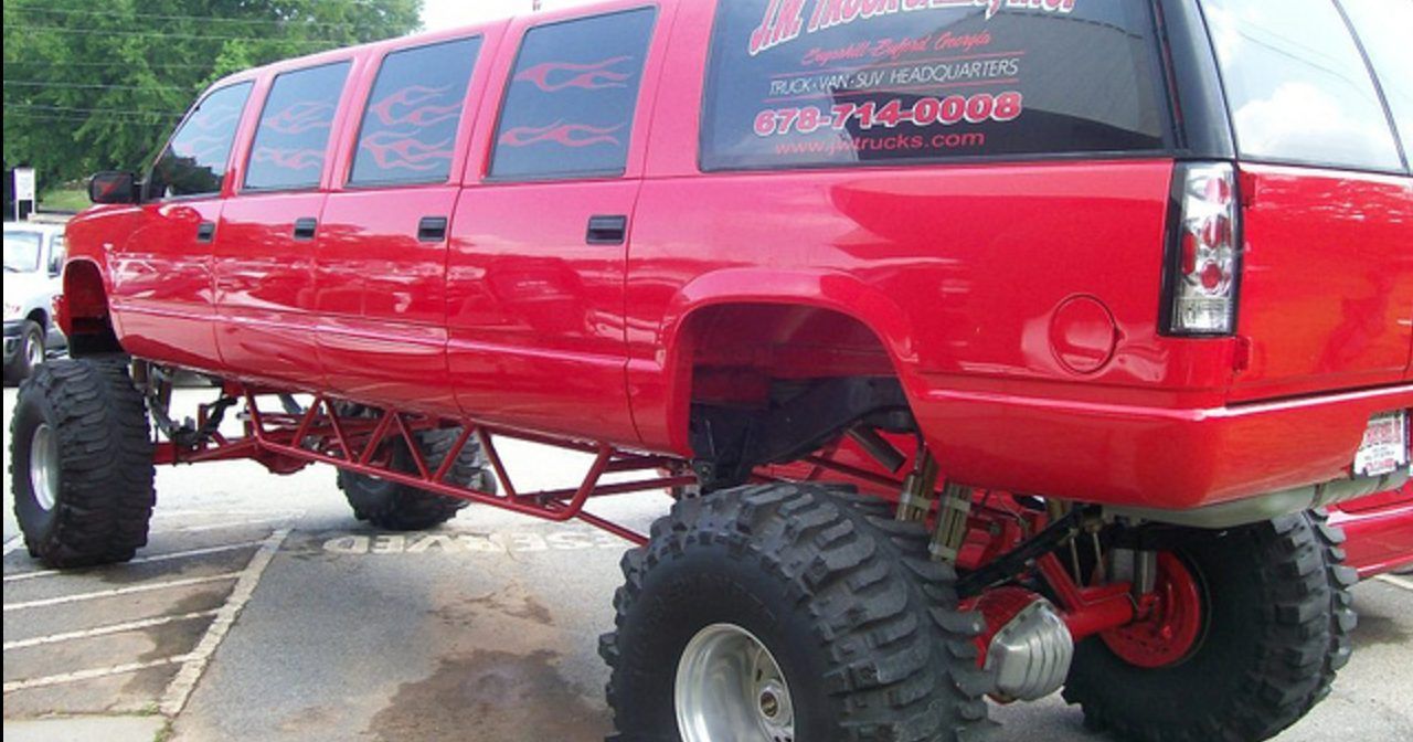 This Is The Most Ridiculous Lifted Suburban We Have Ever Seen