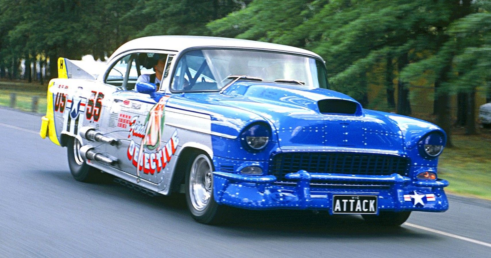 This Rolls-Royce Merlin Swapped 55 Chevy Is The Most Ridiculous Engine ...
